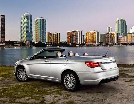 The 2012 Chrysler 200 Convertible from the rear | Torque News